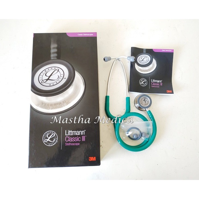Jual Stetoskop Littmann Classic III Emerald Tube Hijau Standard Finish ...
