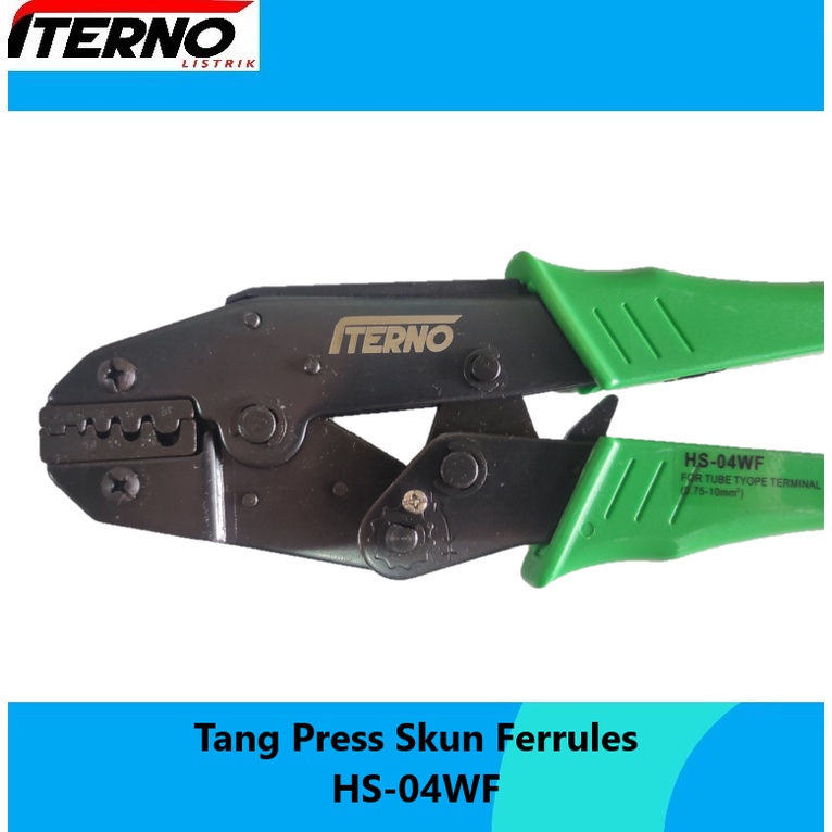 Jual Tang Press Skun Ferrules HS-04WF (0.75-10mm) Crimping Tools Iterno ...