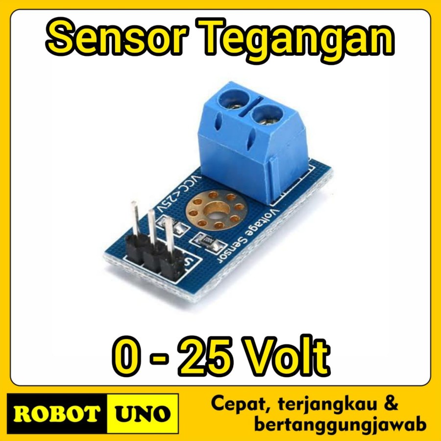 Jual Sensor Tegangan Voltage Sensor DC 0-25 V Arduino Raspberry Pi ...