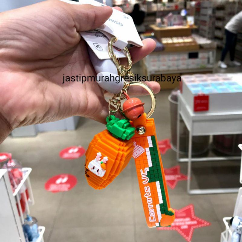 Jual MILK TEA KEYCHAIN CARROT KEYCHAIN GANTUNGAN KUNCI MINISO | Shopee ...