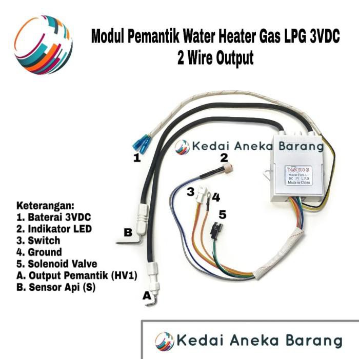Jual Module Modul Ignition Igniter Pemantik Gas LPG Water Heater 3V DC ...
