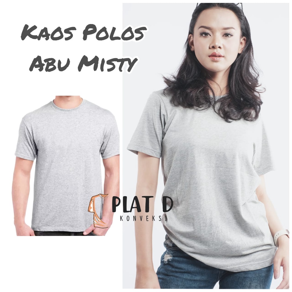 Jual Kaos Polos Abu Misty Katun TC 30S Kaos Abu Polos 30S Unisex Pria ... Jual Kaos Polos Abu Misty Katun TC 30S Kaos Abu Polos 30S Unisex Pria ...