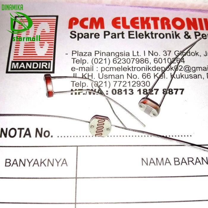 Jual Ldr 5Mm 5 Mm 0.5Cm Photo Resistor Photoresistor Sensor Cahaya ...