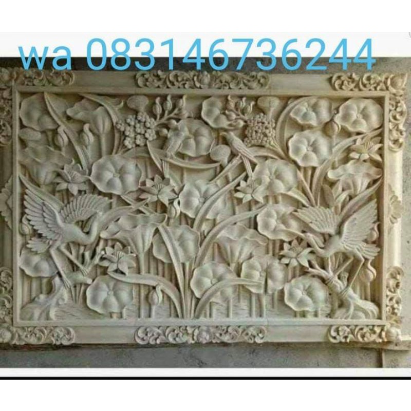 Jual relief batu alam bunga teratai | Shopee Indonesia
