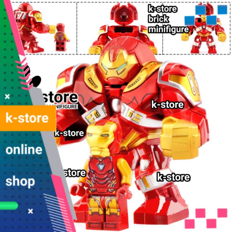 Jual lego hulkbuster hulk buster mark 49 mk 49 maxifigure and iron man ...