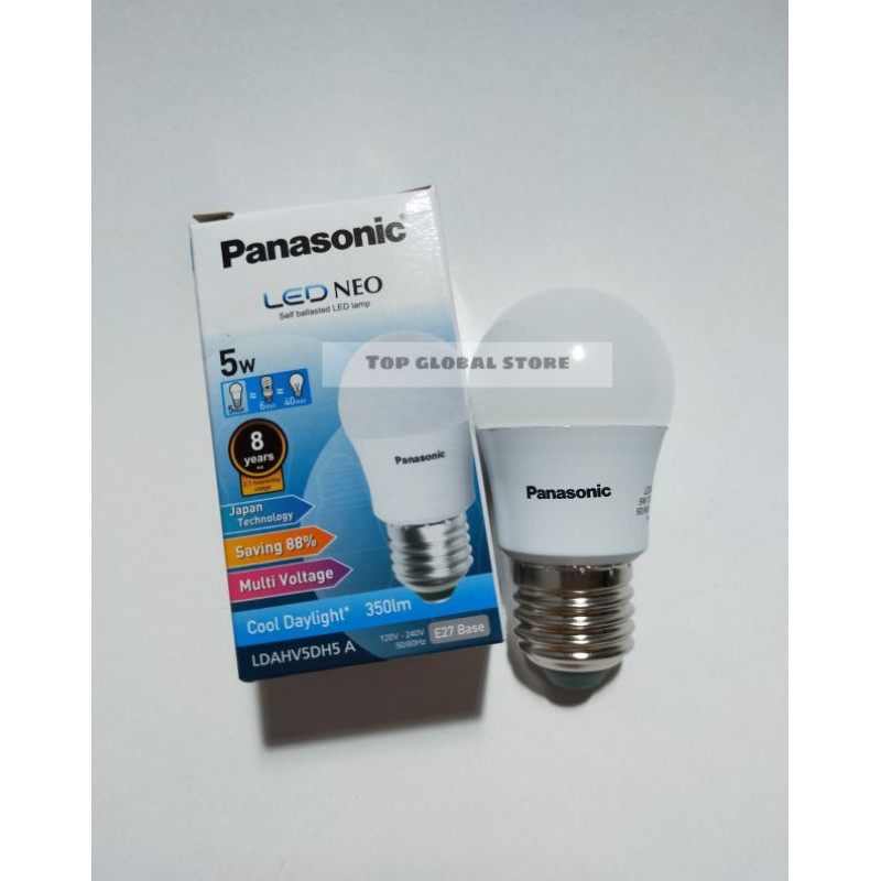 Jual Lampu LED Panasonic 5w 5 watt NEO - Putih / Kuning | Shopee Indonesia