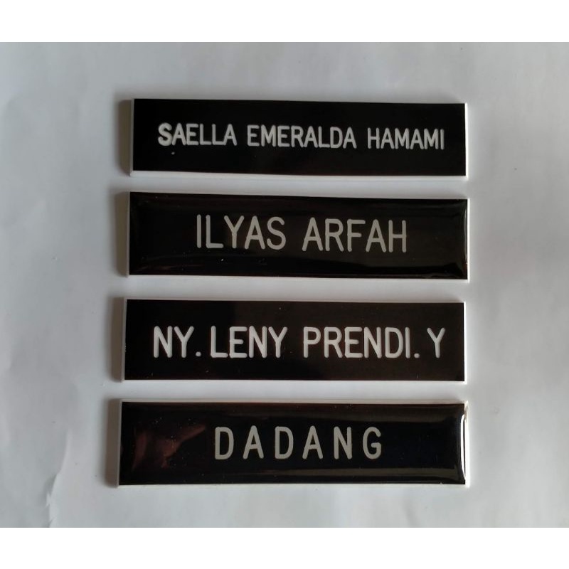 Jual Nama Dada Name Tag Resin(Lapiskaca) | Shopee Indonesia