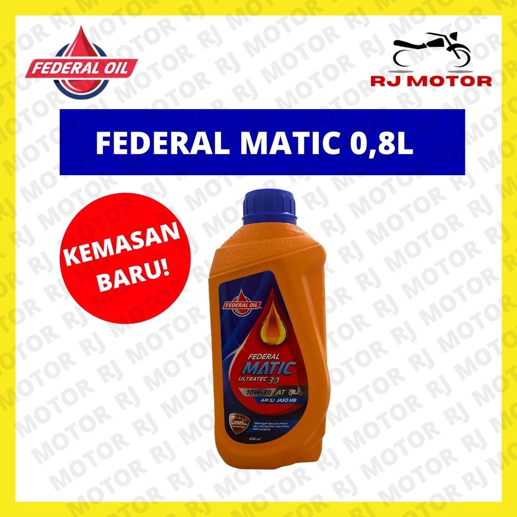 Jual OLI FEDERAL ULTRATEC MATIC 10W 30 0,8 LITER FEDERAL OIL ASLI ...