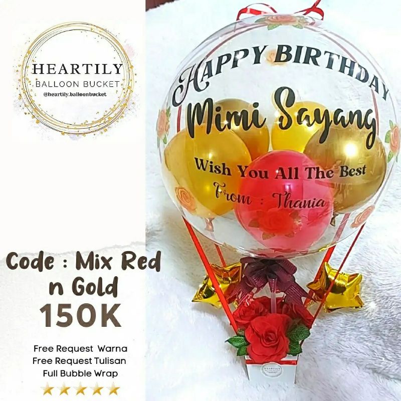 Jual [READY JAKARTA 1HARI JADI] Buket Balon Balloon Bucket Balon Wisuda ...