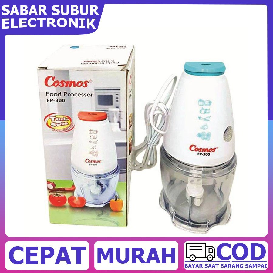 Jual Cosmos FP-300 Food Processor 300ml/180 Watt FP-300 Turbo Switch ...