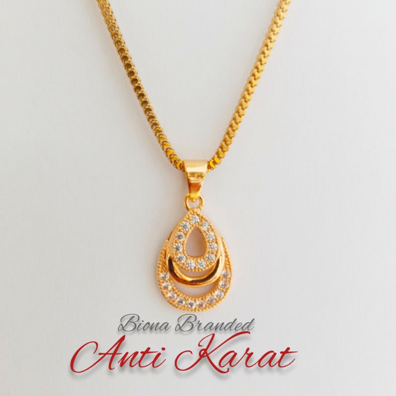 Jual Kalung titanium Milano plus Liontin Candi, kalung titanium wanita ...