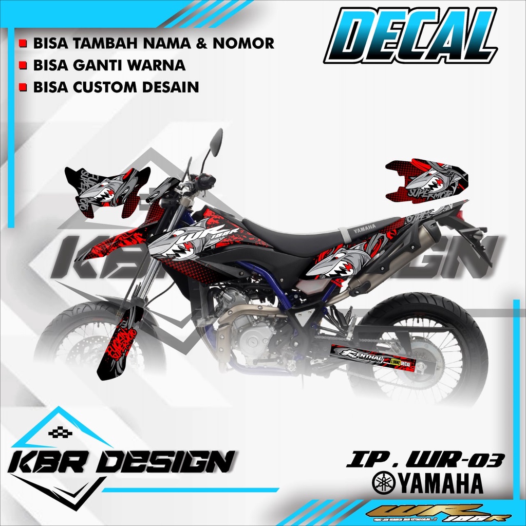 Jual WR 155 R (COD) DECAL FULL BODY MOTOR WR 155 KODE IP WR.03 | Shopee ...