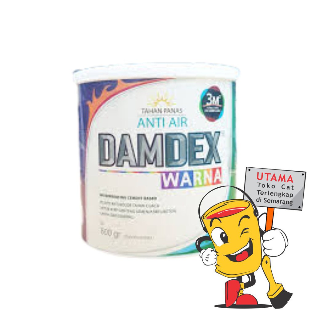 Jual Damdex Warna Waterproofing cement based berwarna 1 ltr set ...