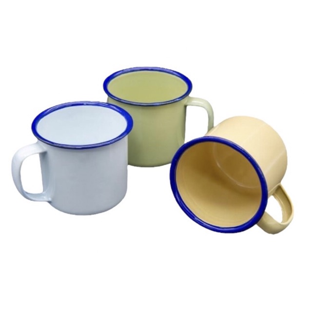 Jual Souvenir Jadul Gelas Mug Kaleng Cangkir Enamel 7CM Warna Warni ...