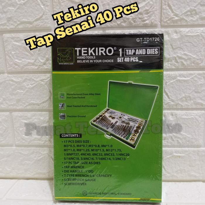 Jual (yky) TEKIRO TAP AND DIES SET 40 PCS - ALAT SENAI DAN TAP BAUT ...
