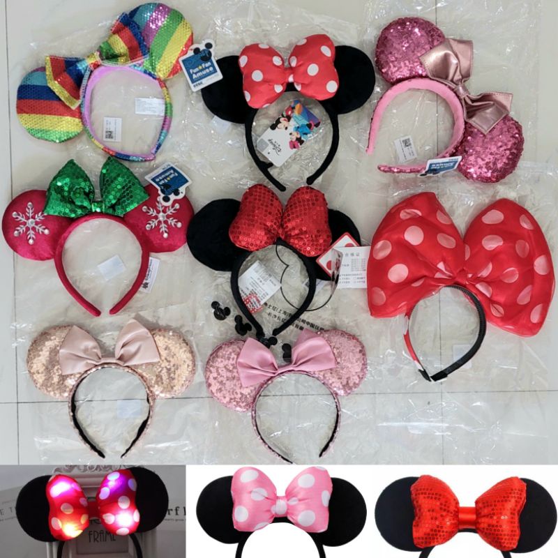 Jual Bando minnie mouse ori disneyland natal mickey / boneka minnie ...