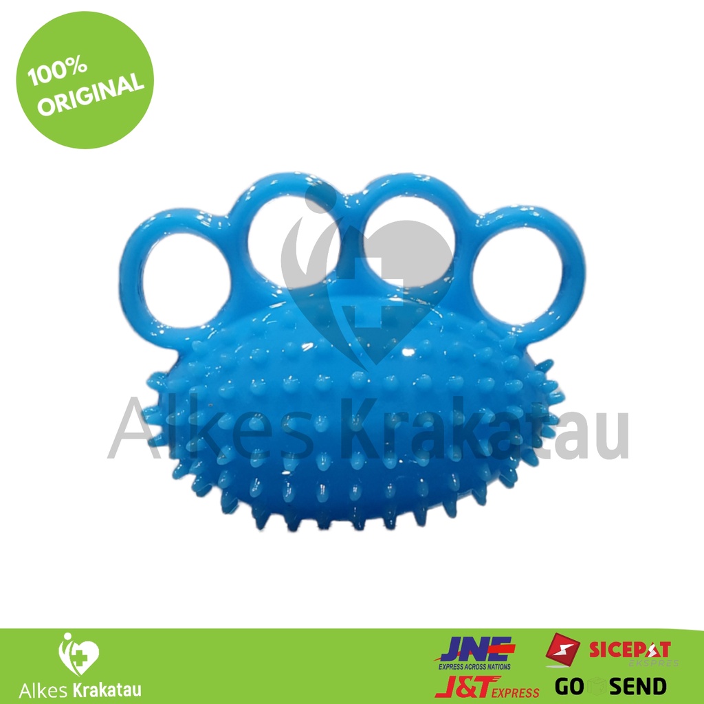 Jual Bola Terapi Stroke Biru / Bola Duri Karet Biru / Alat Remas Jari ...