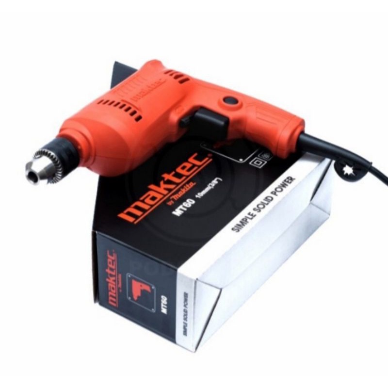 Jual MT60 Bor Maktec /Makita bor kayu besi tembok 10mm | Shopee Indonesia