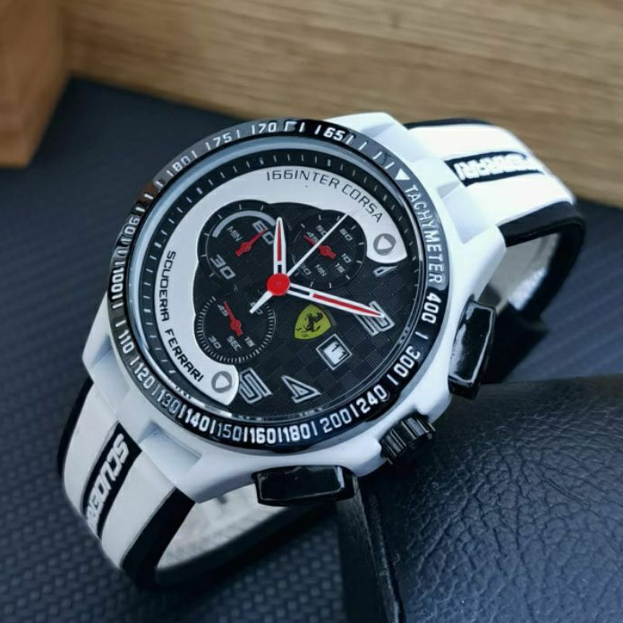 Jual Jam Tangan Pria Ferrari Sporty Crono Aktif Super Mewah - Jam ...