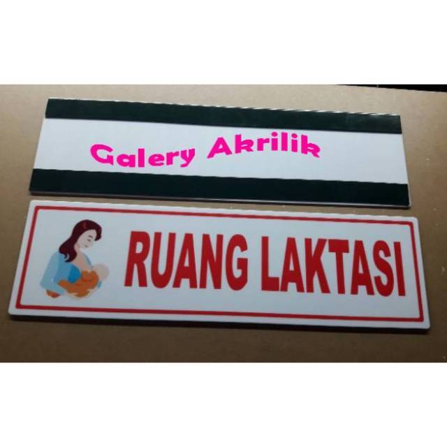 Jual SIGN BOARD RUANG LAKTASI 10 X 35 PAPAN NAMA AKRILIK NAME TAGE ...