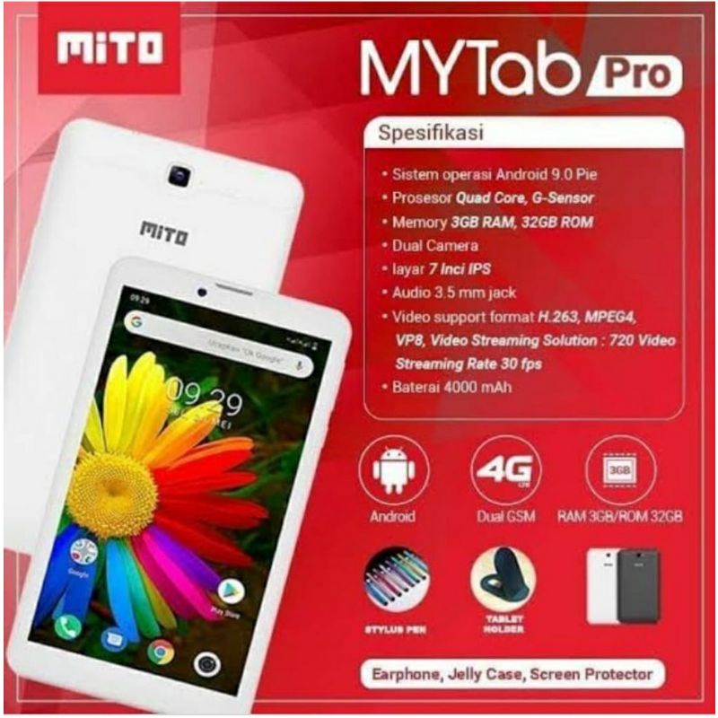 Jual MITO MyTab Pro Tablet 3Gb Rom 32Gb Garansi Resmi | Shopee Indonesia