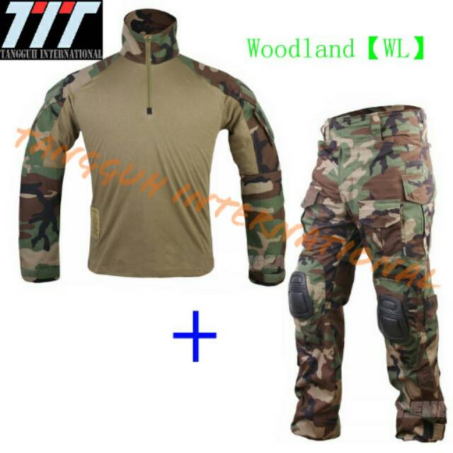 Jual Combat Suit GEN 3 REGULER Import Setelan Model Emerson G3 Generasi 3; Kaos Celana Tempur ...