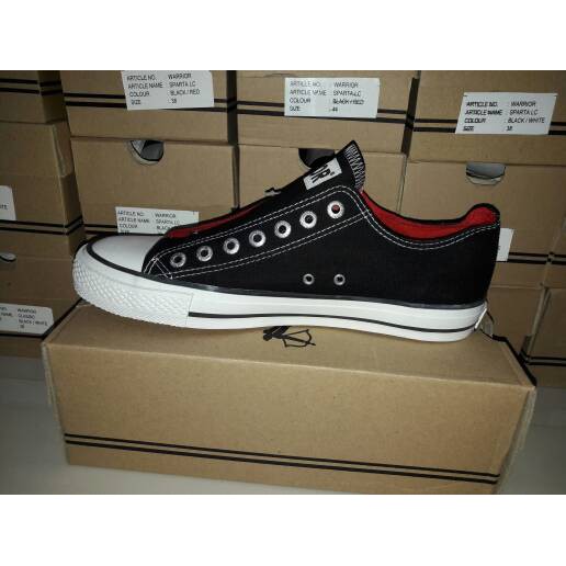 Jual Sepatu Bagus Dan Murah SEPATU SEKOLAH WARIOR SPARTA LC BLACK/WHITE ...