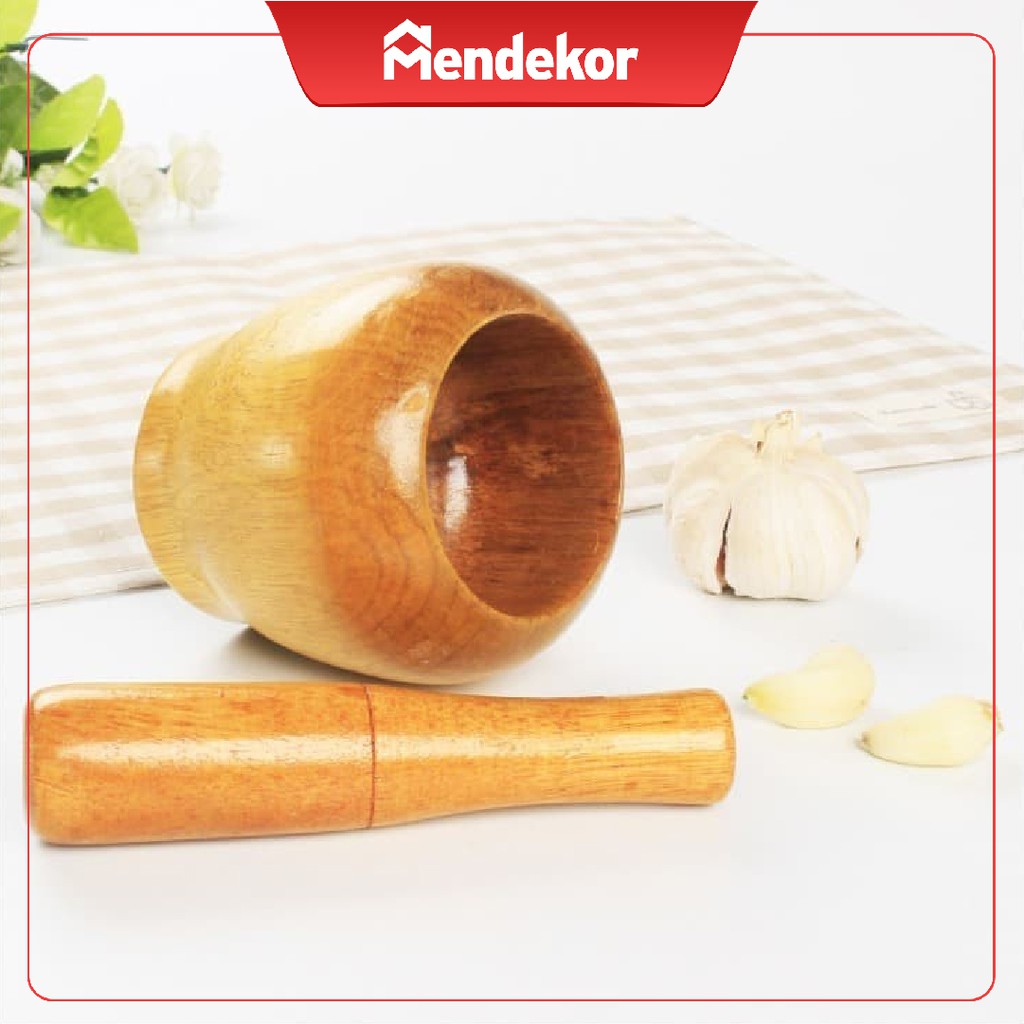 Jual Alat Tumbuk Makanan Obat Bumbu Mortar Lumpang Aduk Dapur Kayu ...