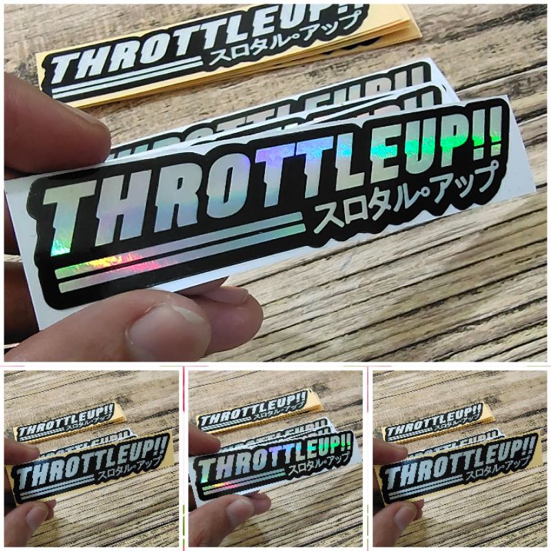 Jual STICKER THROTTLE UP KECIL PRINCUTT | Shopee Indonesia