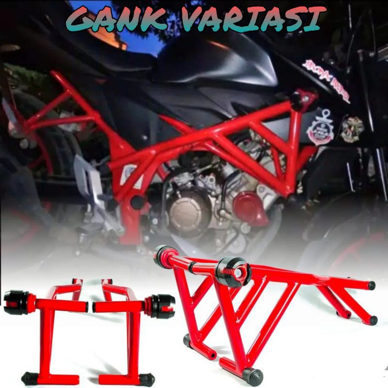 Jual Crashbar Tubular Cb150r New Dan Cb150r Old Plus Jalu Frame Slyder ...