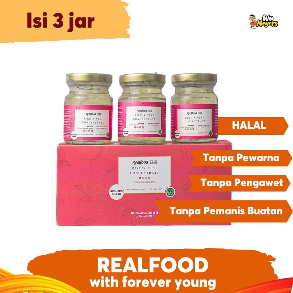 Jual Minuman Sarang Burung Walet - Realfood Forever Young Isi 3 jar ...