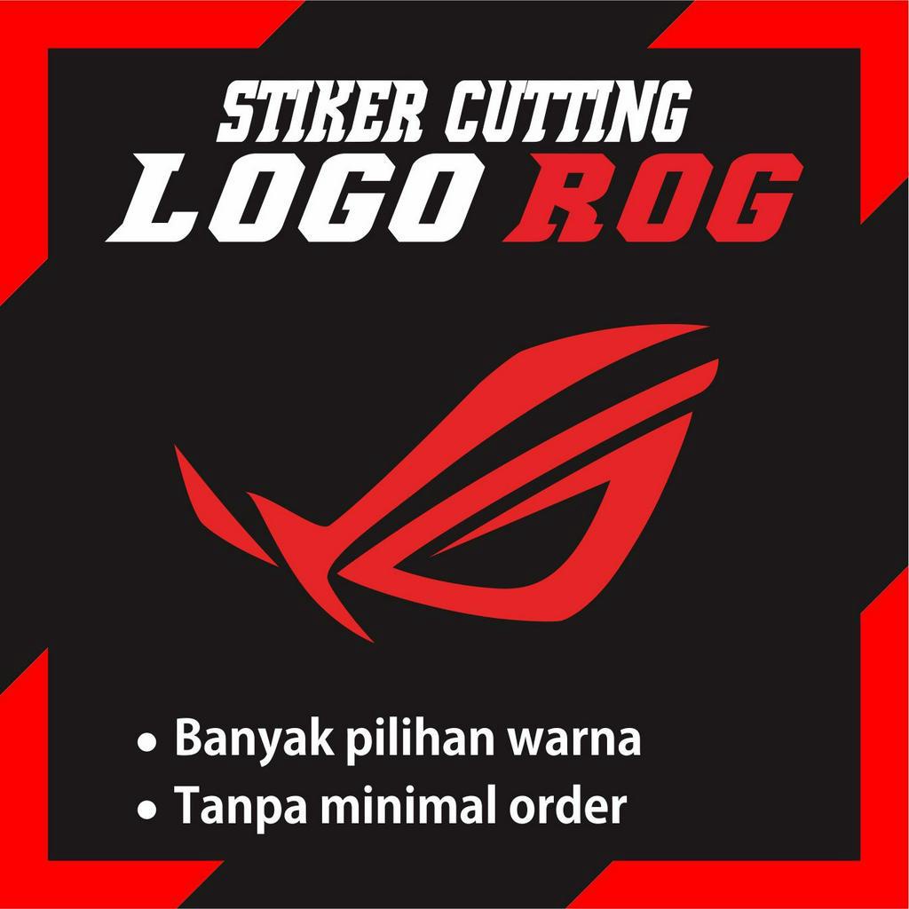 Jual Stiker Logo ROG Republic Of Gamers Cutting Sticker Aksesoris Mobil ...
