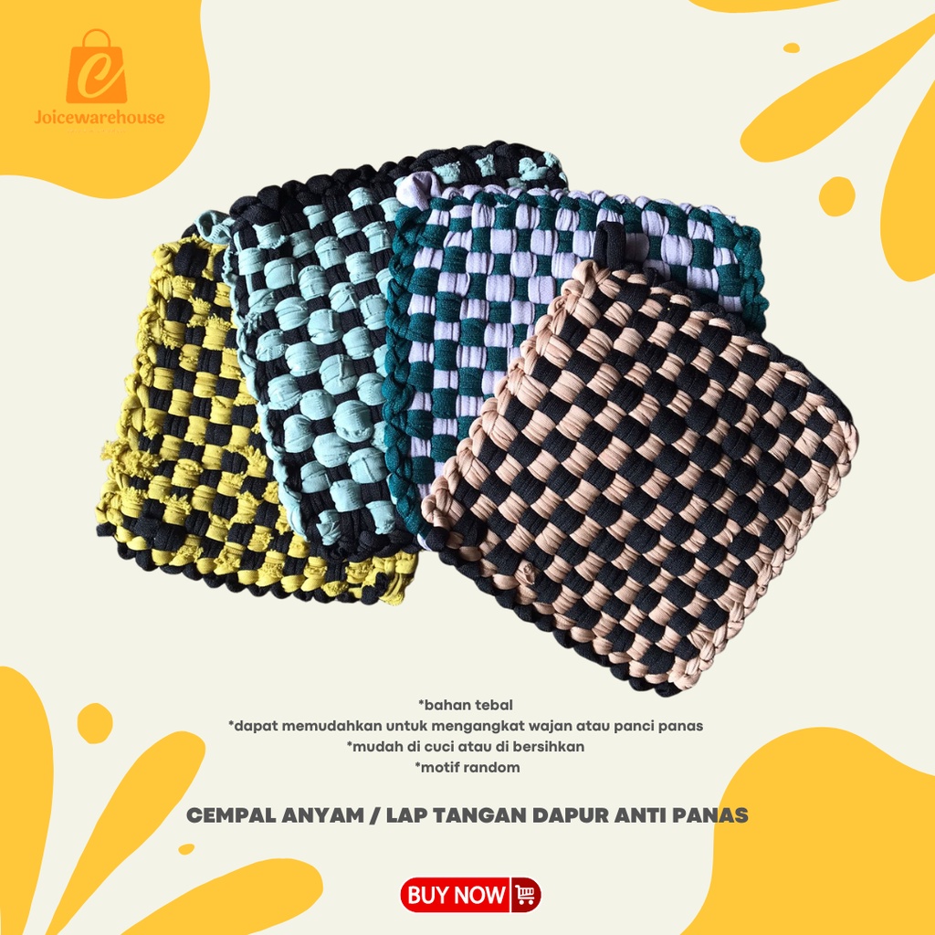 Jual CEMPAL ANYAM / LAP TANGAN DAPUR ANTI PANAS | Shopee Indonesia