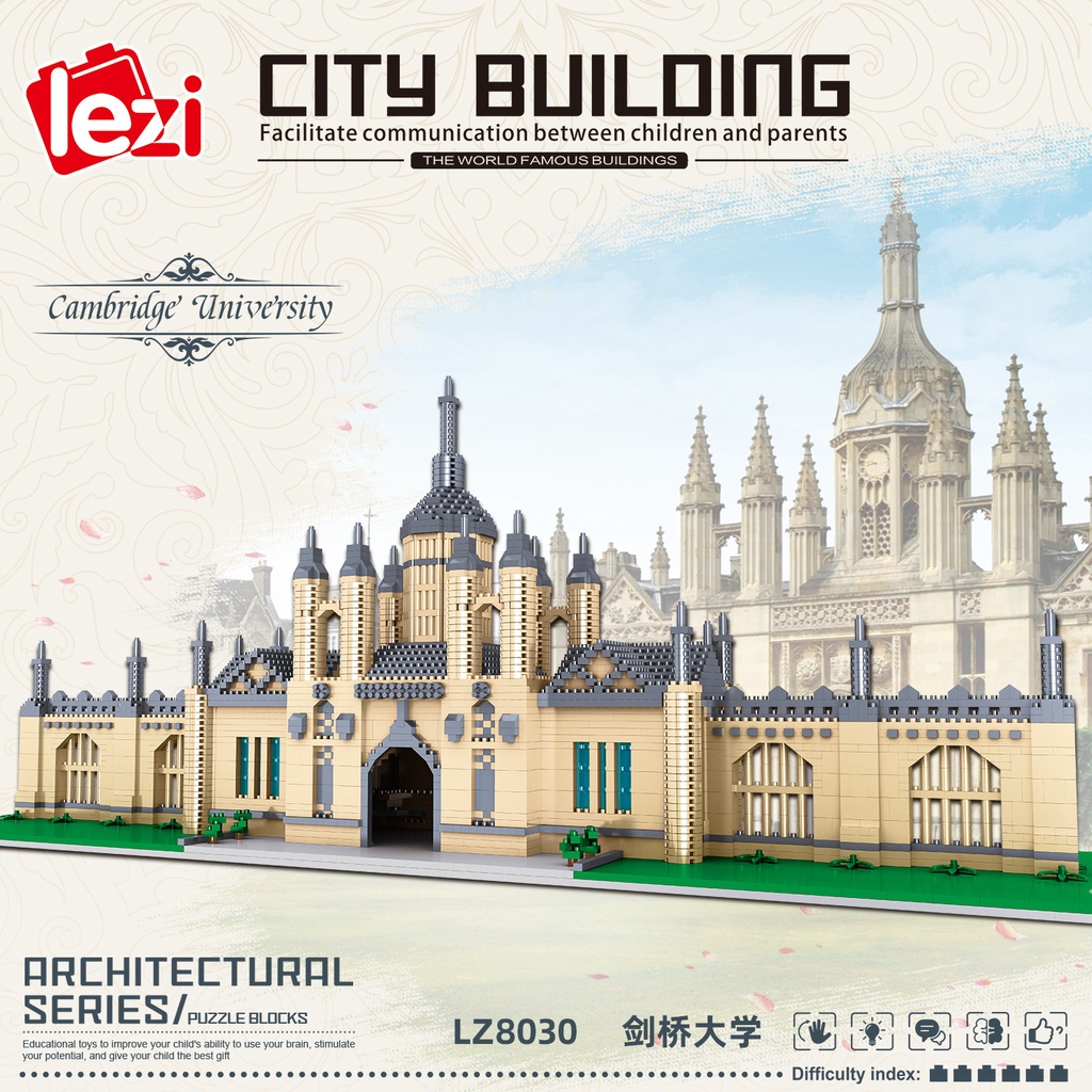 Jual Nano Block Lezi LZ8030 Architecture Cambridge University Loz ...