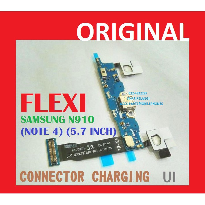 Jual FLEXI FLEXIBLE SAMSUNG N910 NOTE 4 5.7 INCH CONNECTOR CHARGING ...