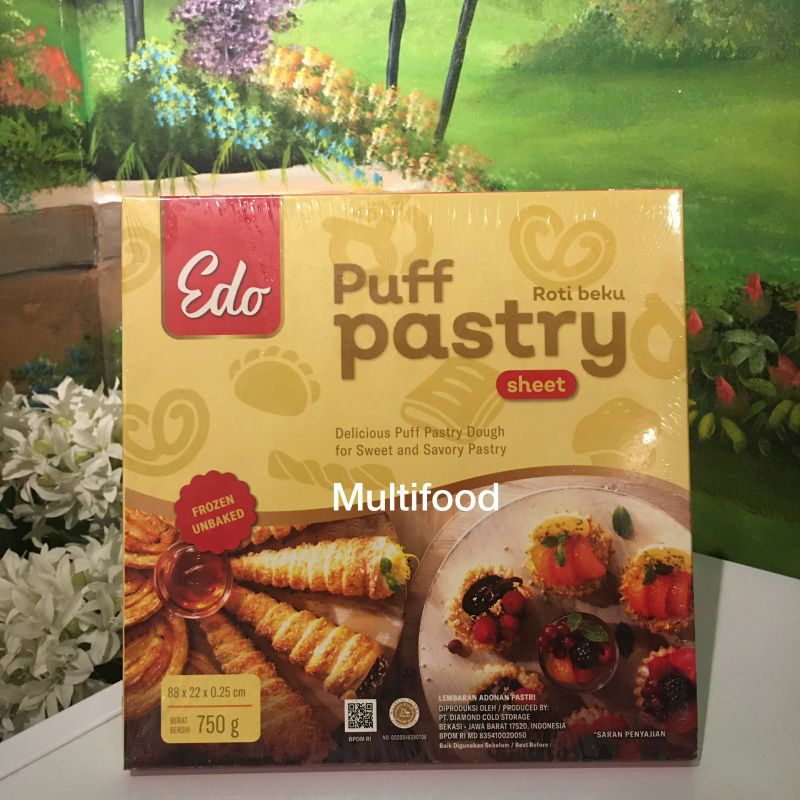 Jual Puff pastry sheet edo murah / kulit pastry Halal / kulit zuppa ...