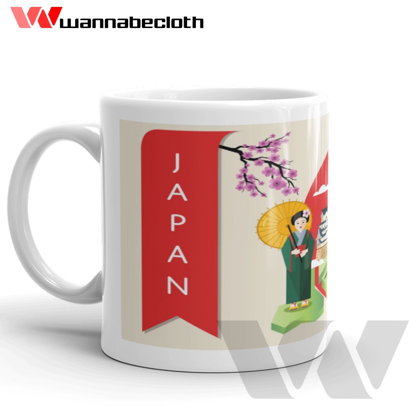 Jual Gelas Japan Culture Jepang Mug Japan Jepang Souvenir Japan Jepang ...