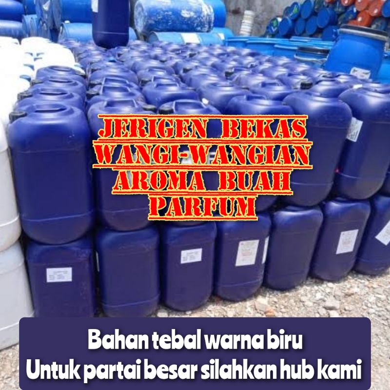 Jual Jerigen bekas 25 liter / 30liter biru bahan tebal. | Shopee Indonesia