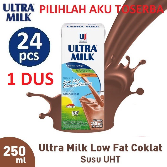 Jual SUSU ULTRA LOW FAT COKLAT COKELAT 250 ML - (HARGA 1 DUS ISI 24) | Shopee Indonesia