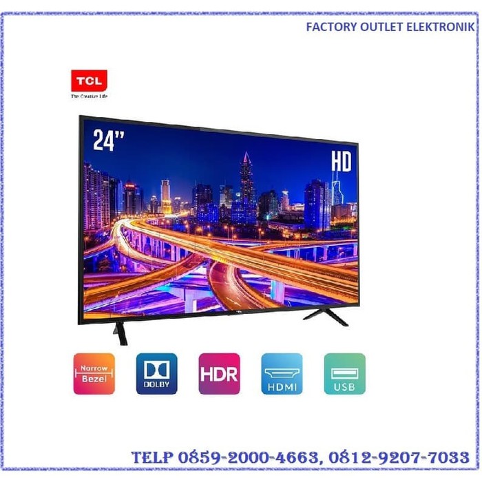 Jual TCL 24 Inch LED HD TV - L24D310 (BELUM TERMASUK PACKING KAYU JNE ...
