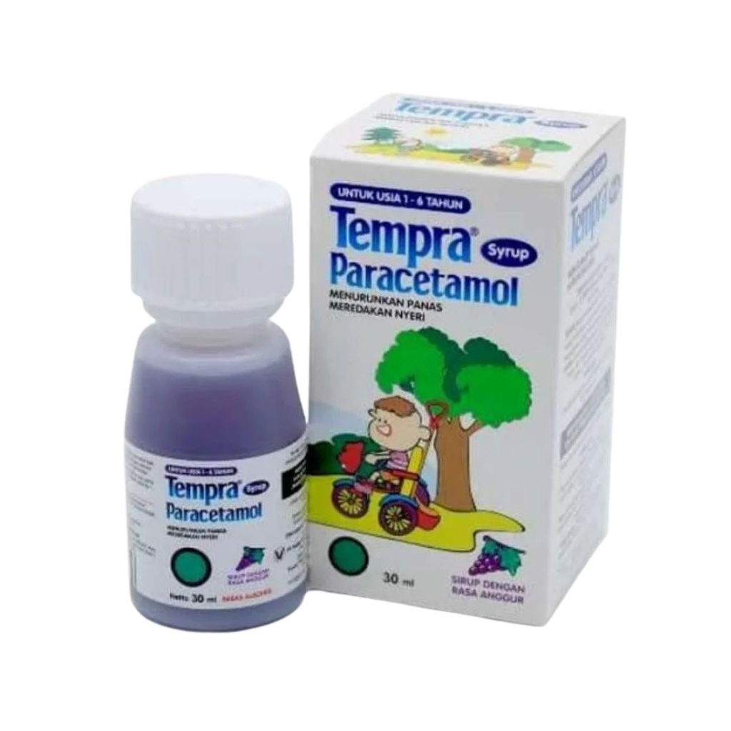 Jual Tempra Syrup Paracetamol Anak Rasa Anggur 30 ml Obat penurun panas ...