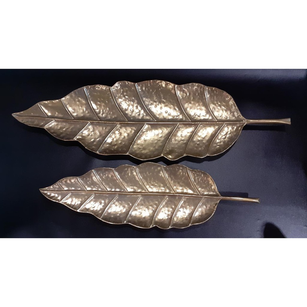 Jual Baki / Tray Metal bentuk daun 1 set (2pcs) | Shopee Indonesia