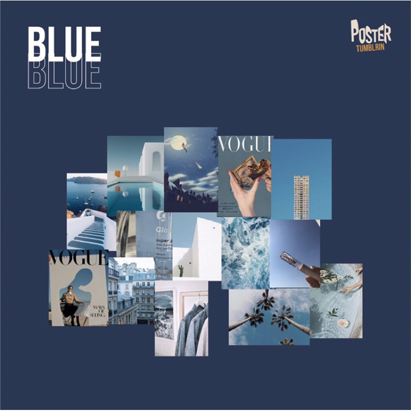 Jual CODE BLUE - AESTHETIC POSTER // WALLCOLLAGE // POSTER AESTHETIC ...
