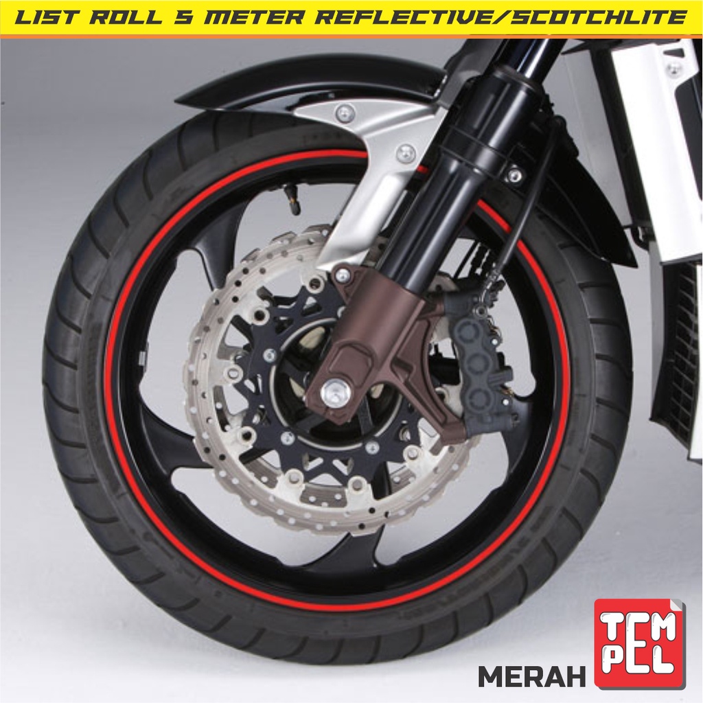 Jual STIKER List roll velg 4mm/6mm/8mm/1cm/1.5cm Reflektif Scotlite ...