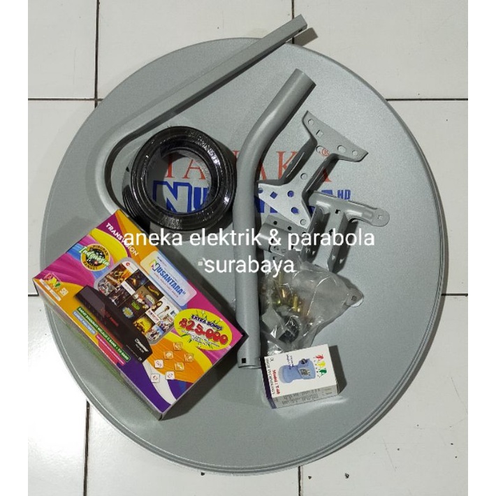 Jual Paket Transvision Nusantara HD Parabola Mini 60CM Lengkap Komplit ...