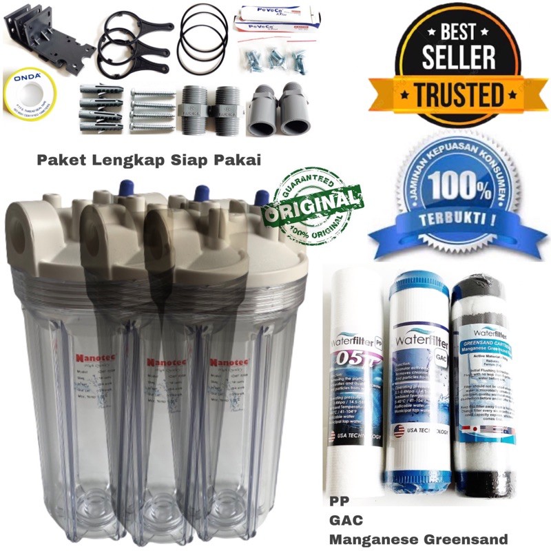 Jual Paket Filter Air Sumur Housing Zat Besi Air Kuning 1 Set | Shopee ...