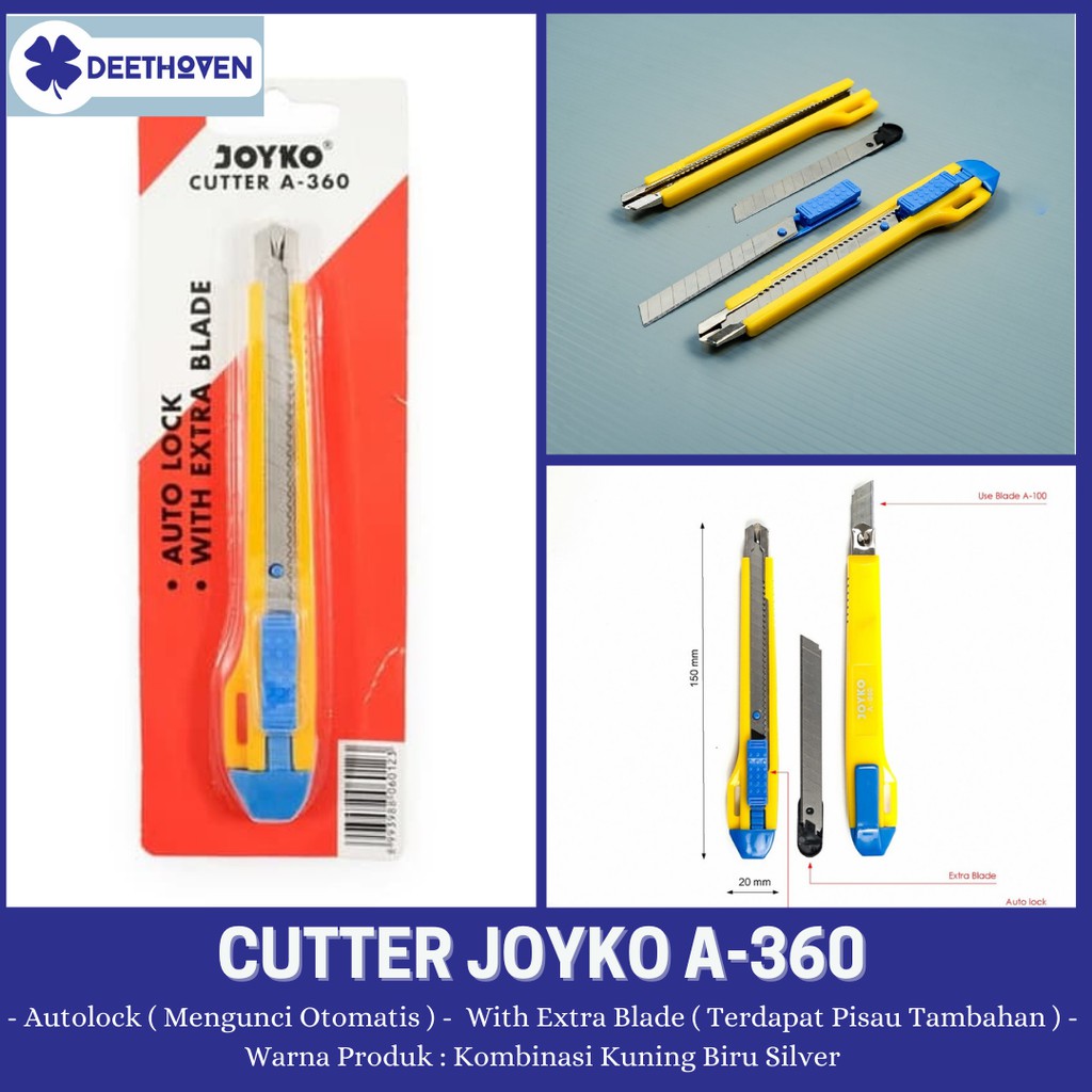 Jual Cutter Joyko A-360 Plus Pisau Tambahan (extra Blades) | Shopee ...