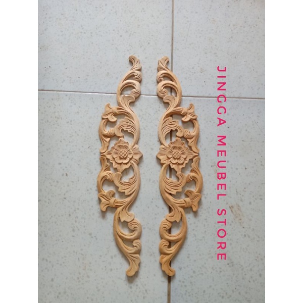 Jual Ornamen Ukir Ukiran Kayu Koster Tempel Ornamen Pintu Kusen Jendela ...