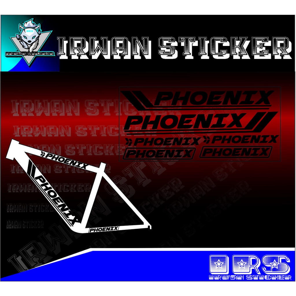 Jual CUTTING STICKER SEPEDA VARIASI COSTUM BIKE ART/STICKER SEPEDA ...