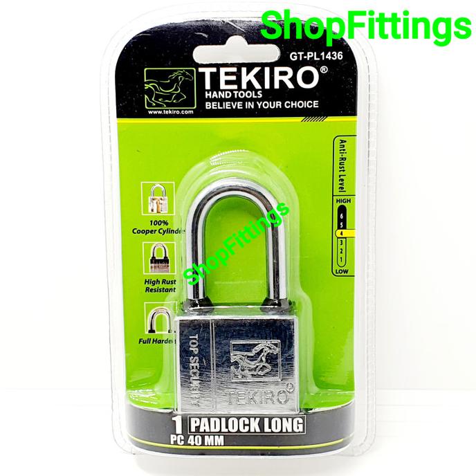 Jual TEKIRO Gembok Leher Panjang Security Key Padlock PILIH uk 40 50 60 ...